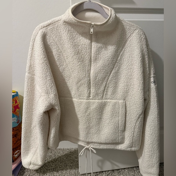 ALO Yoga | Jackets & Coats | Alo Yoga Elysian High Pile Fleece Half Zip ...